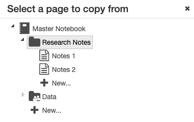 Copy Existing Pages and Notebooks – LabArchives