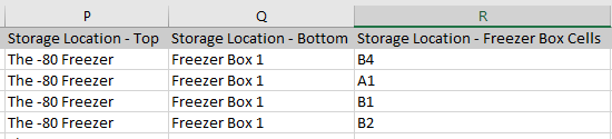Importing Inventory Items from Excel – LabArchives