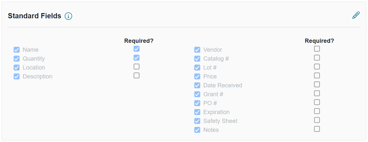 Inventory Types – LabArchives