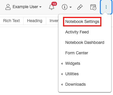 Adjusting Notebook Settings – LabArchives