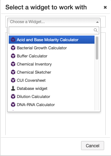 Introduction to Widgets – LabArchives