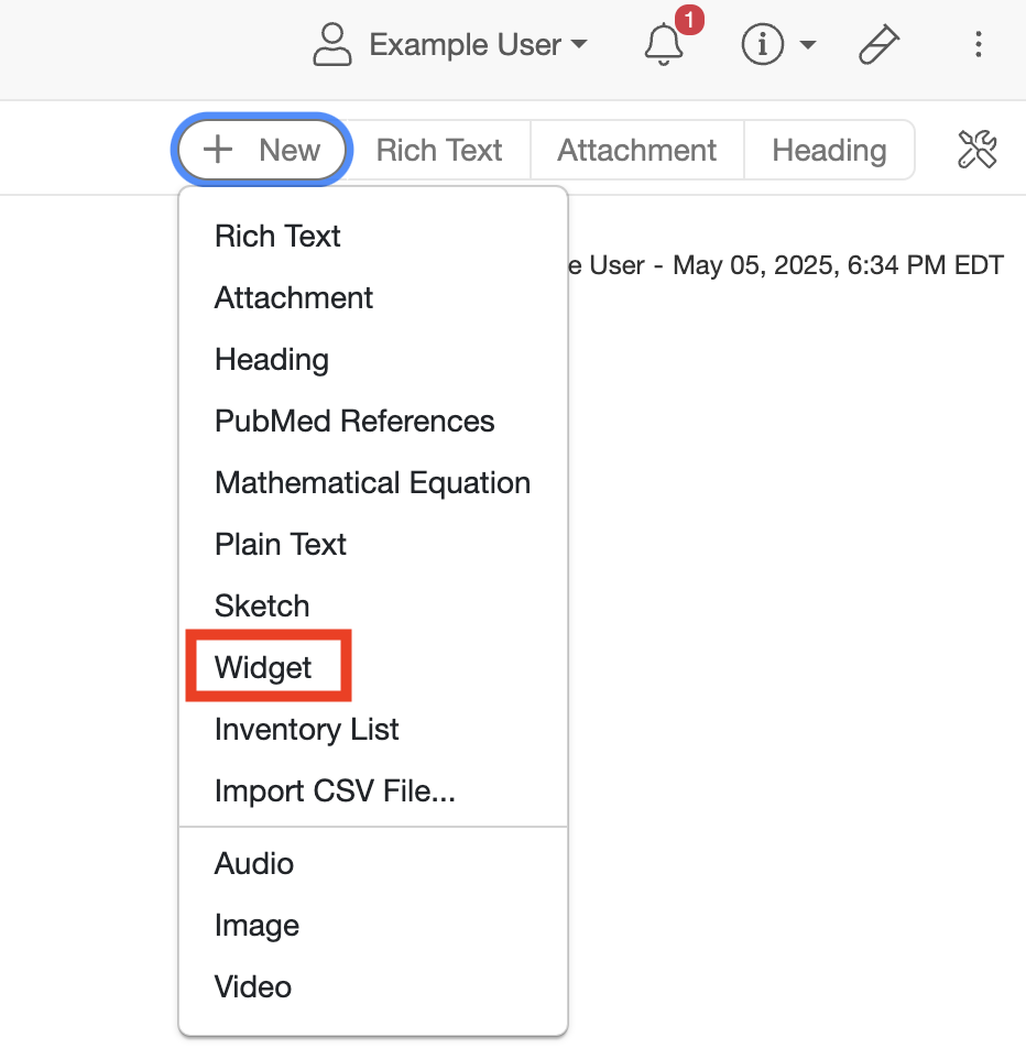 Introduction to Widgets – LabArchives
